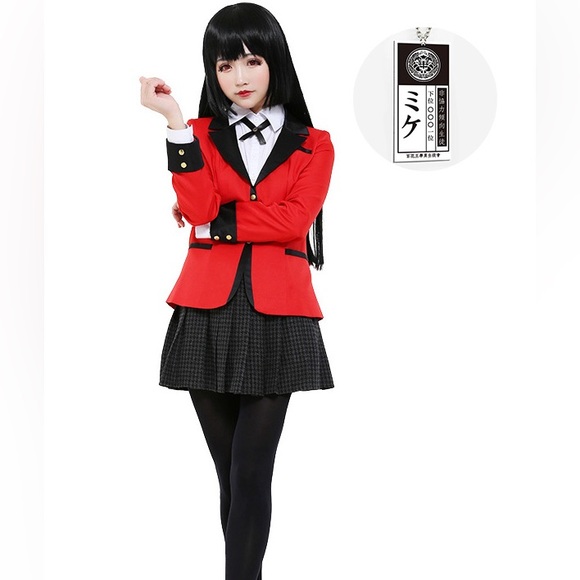 Jackets & Coats | Kakegurui Yumeko Jabami Cosplay Redblack Jacket ...